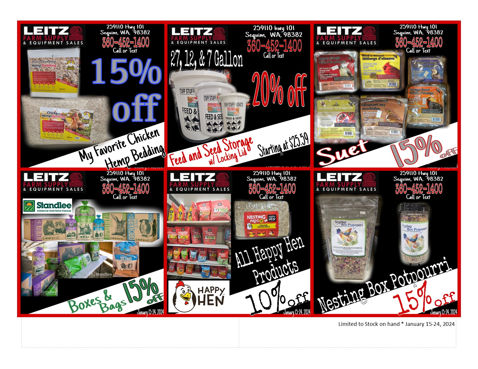 Current Sales | Leitz Farm & Equipment | Sequim Washington